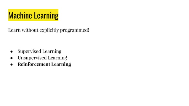 Reinforcement Learning | PPT
