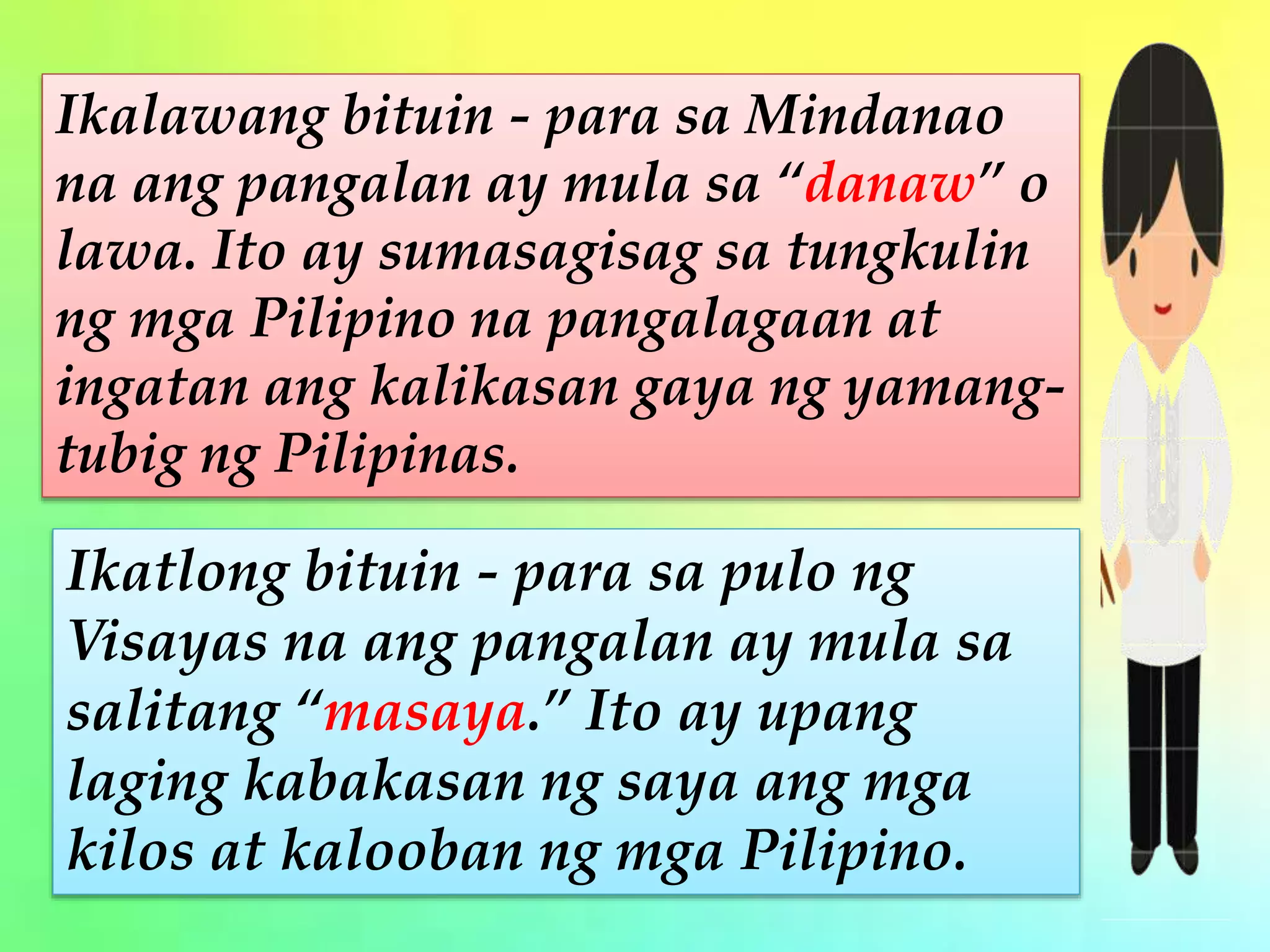 YUNIT II ARALIN 17 PAMBANSANG AWIT AT WATAWAT NG PILIPINAS BILANG MGA ...