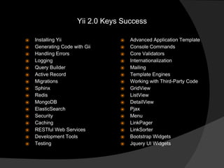 Yii2 by Peter Jack Kambey | PPTX