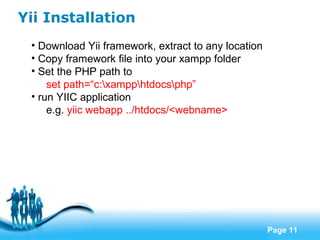 1ST TECH TALK: "Yii : The MVC framework" by Benedicto B. Balilo Jr. | PPT | Web Development ...