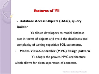 Yii php framework_honey | PPT