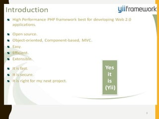 Yii framework | PPT