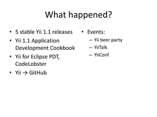 YiiConf 2012 - Alexander Makarov - Yii2, what's new | PDF