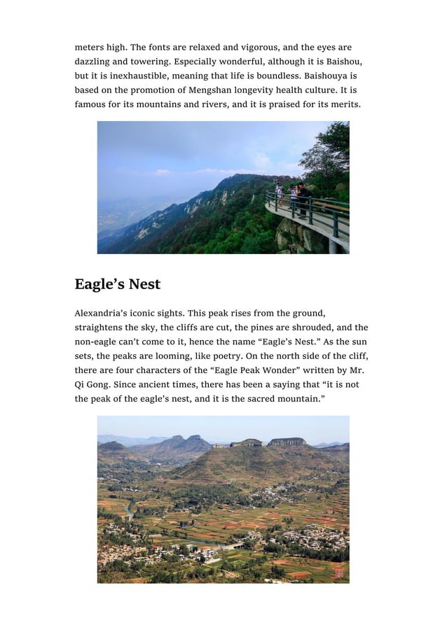 Yimeng mountain range | PDF | Parks | Attractions