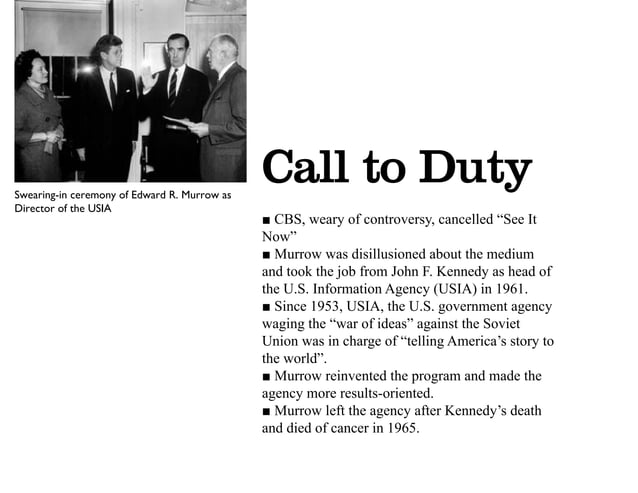 See It Now: Murrow vs McCarthy | PPT