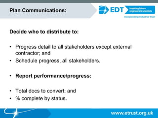 EDT Project Management Workshop | PPT