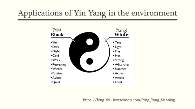 Chinese philosophy and the applications of Yin Yang and the Five ...