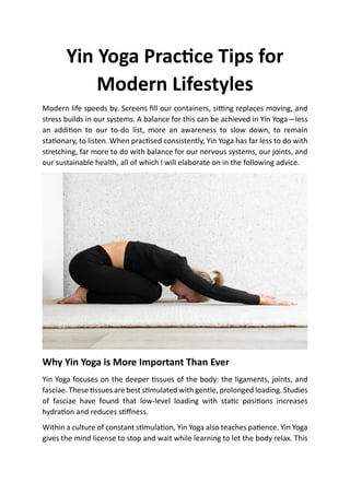 Yin Yoga Practice Tips for Modern Lifestyles.pdf