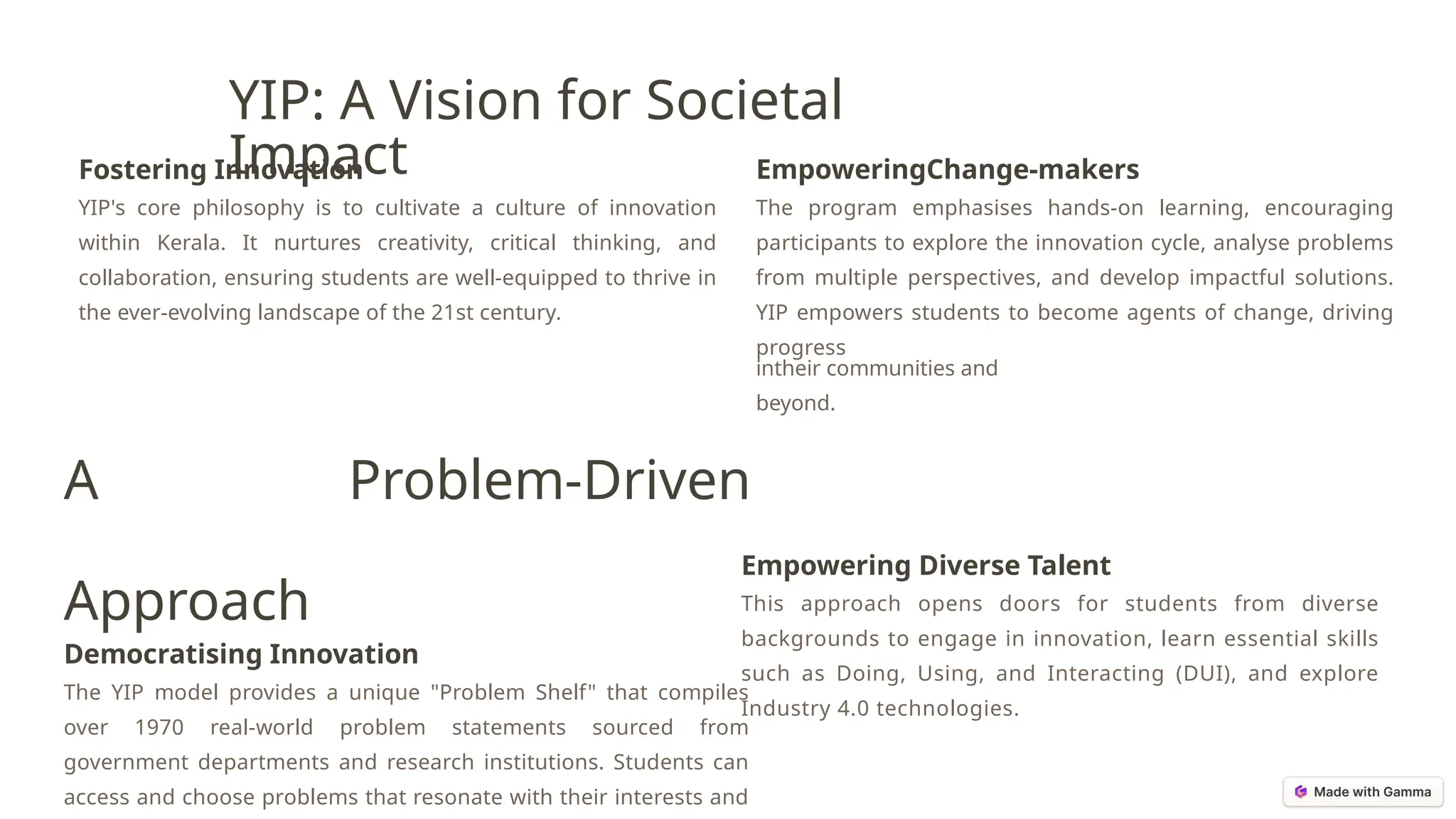 YIP 8.0 FOR INNOVATORS........................................ | PPTX