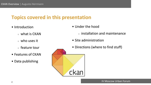 CKAN overview | PPT