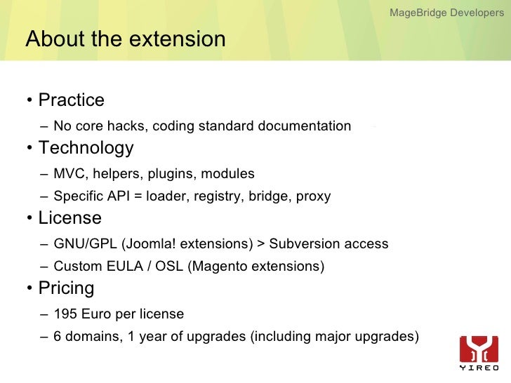 MageBridge developers