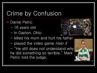 Yisel Aoi Video Games Promote Violence In Children | PPT