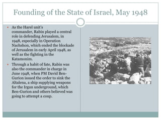 Yitzhak Rabin (1922-1995) | PPTX
