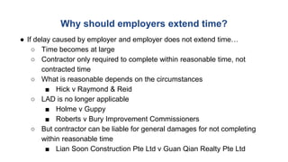 Extension of time in construction contracts | PPTX