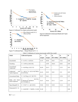 Macroscopic Traffic Flow model for nepalese roads | PDF