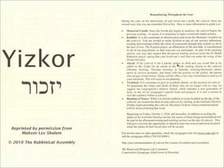 Yizkor | PDF