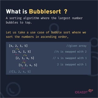 Bubble sort in Java Script | PDF