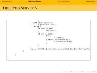 How to Make an Echo Server | PPT