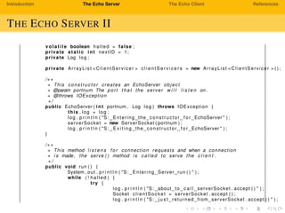 How to Make an Echo Server | PPT