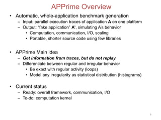 Combining Phase Identification and Statistic Modeling for Automated Parallel Benchmark ...
