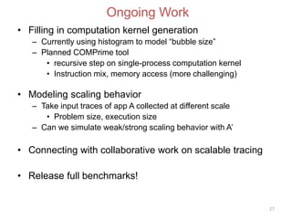 Combining Phase Identification and Statistic Modeling for Automated Parallel Benchmark ...
