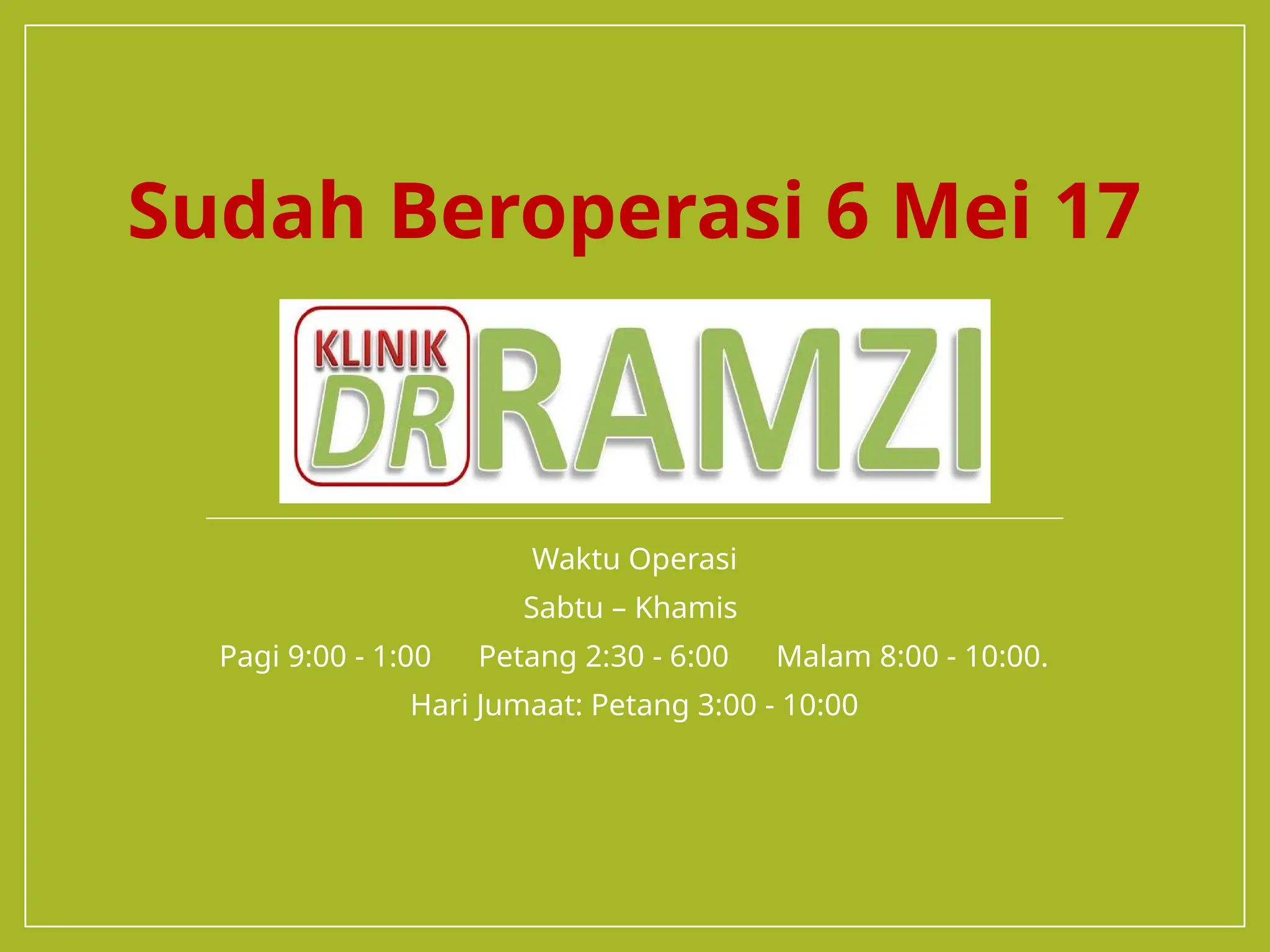 Poster Klinik Sebagai Idea Bagi Mereka Yang Mengurus | PPTX