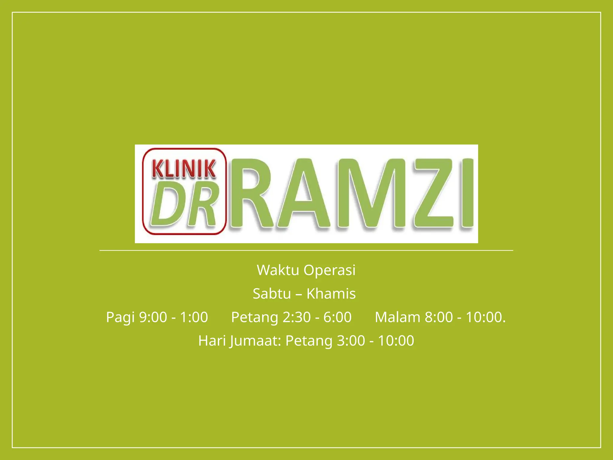 Poster Klinik Sebagai Idea Bagi Mereka Yang Mengurus | PPTX