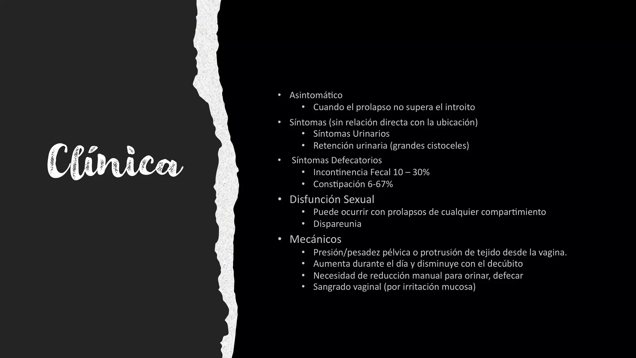 Trastornos de la estatica pelvica // Prolapso de los organos uterinos | PDF