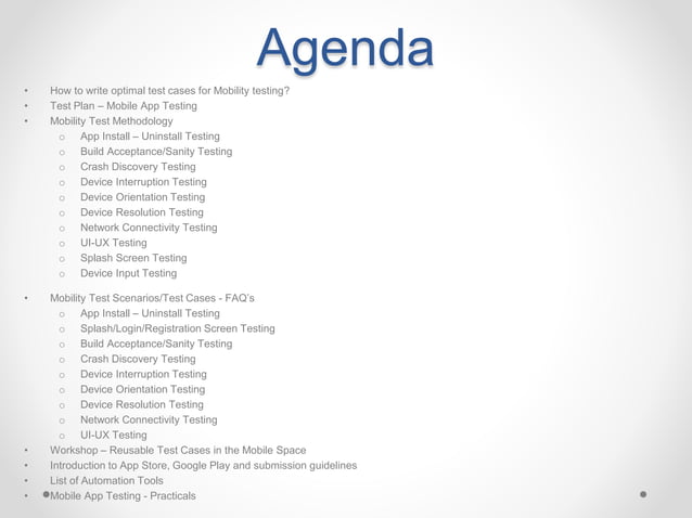 Mobility testing day_2_3_ppt | PPT