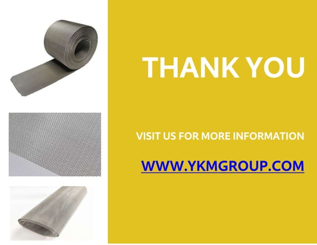 YKM Woven Wire Mesh & Welded Mesh | PPT