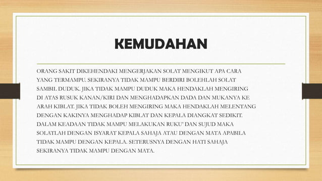 Rukhsah solat | PPTX