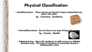 Stones: Building materials | PPTX
