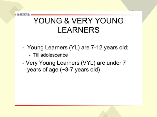 Teaching English as a second language to Young Learners.ppt
