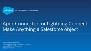 Apex Connector for Lightning Connect: Make Anything a Salesforce Object | PDF