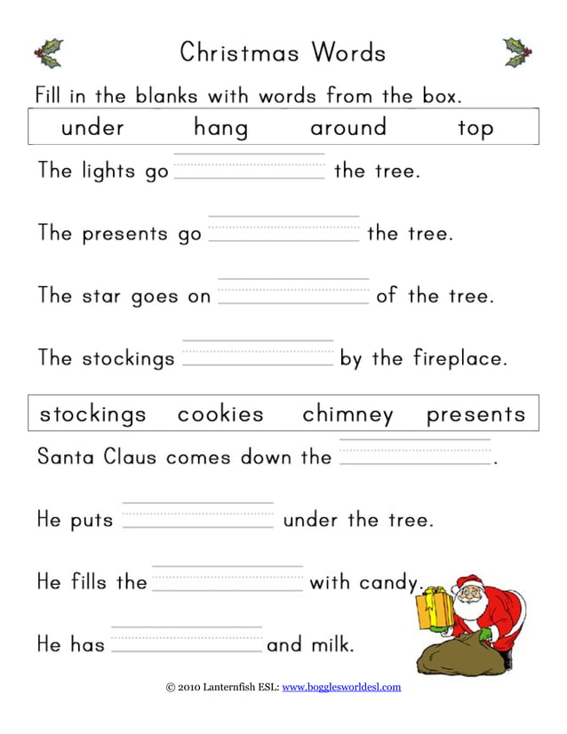 YL Christmas cloze | DOC