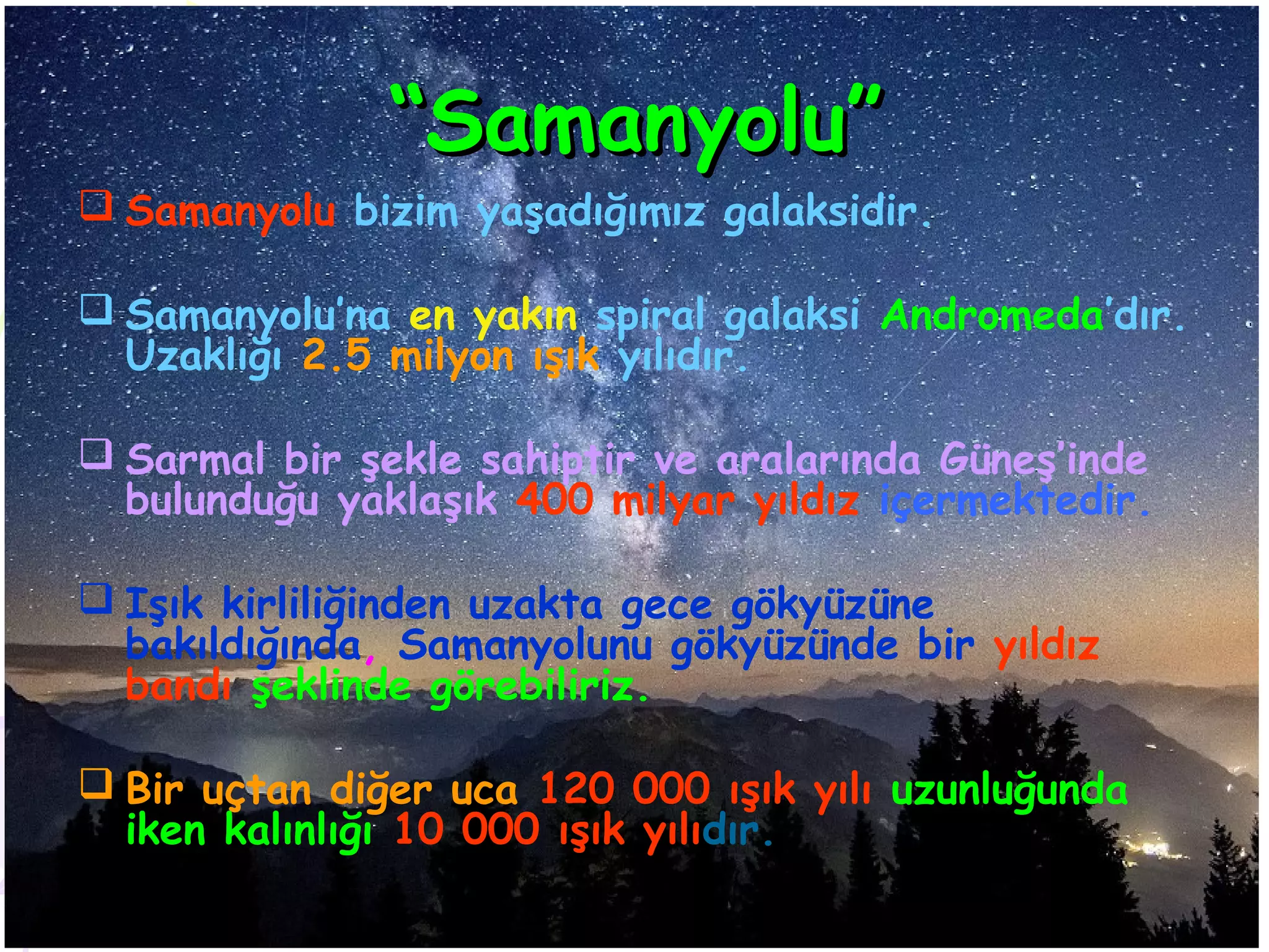 Yıldız kümeleri-galaksiler-ve-samanyolu | PPT