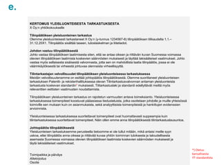 Yleisluonteinen tarkastus (YT), toimeksiannon päpiirteet, koetarkastus | PPT