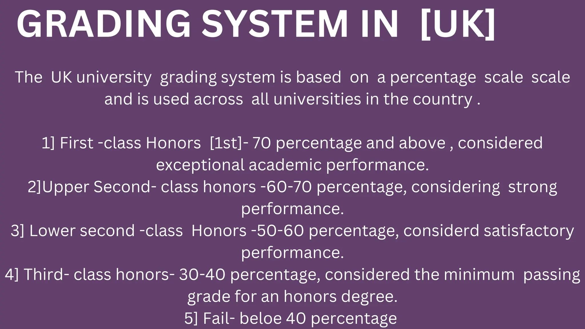 Comparison of grading system of different countries | PPT