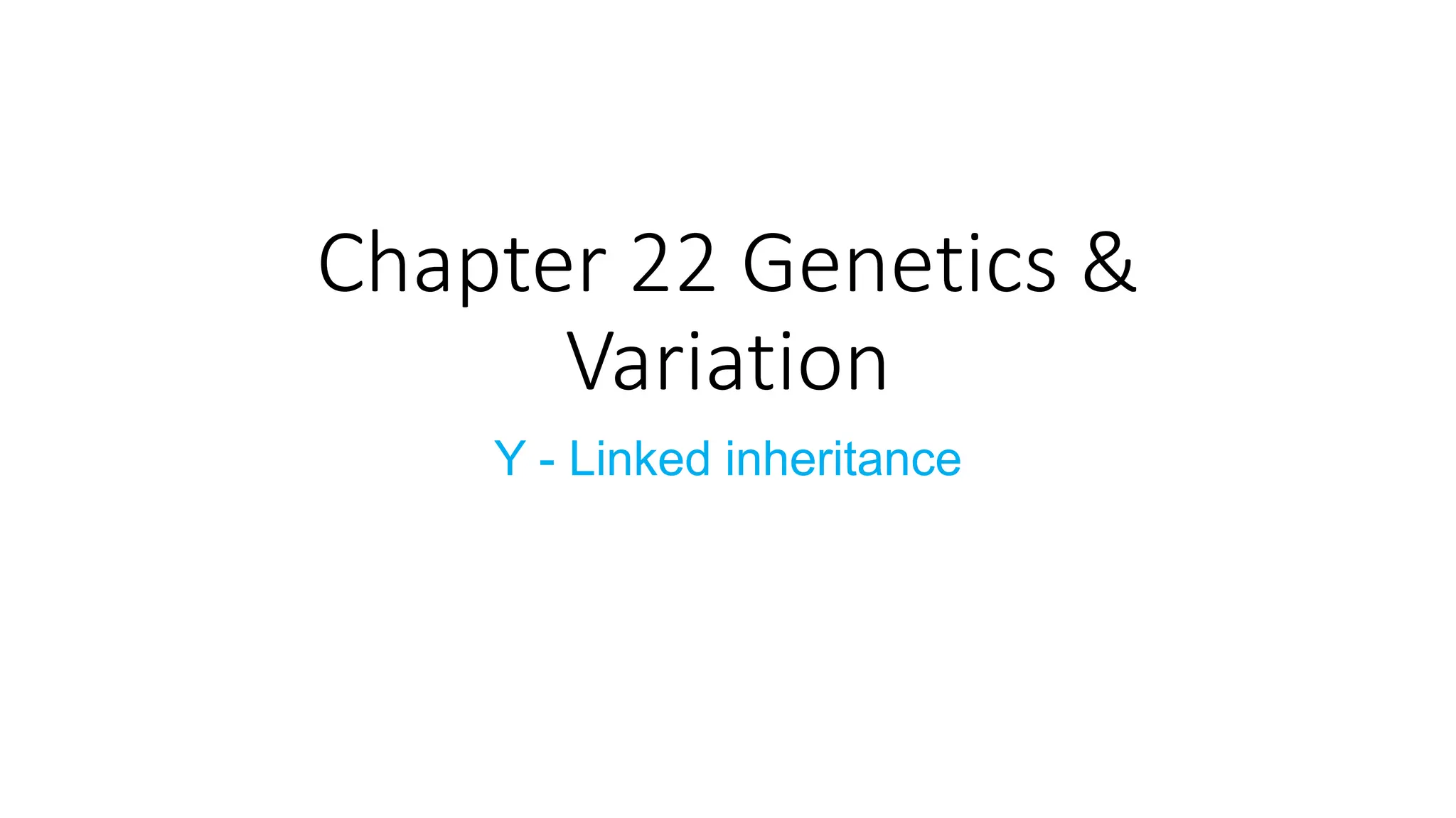 Y Linked Inheritancepptx 5296