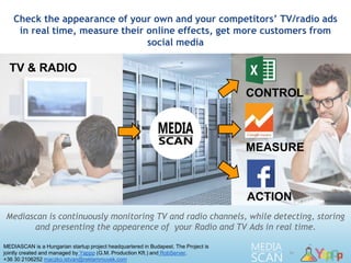 Mediascan - Real Time Media Monitoring | PPTX