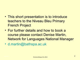 Yl niveau bleu-training-2 | PPT