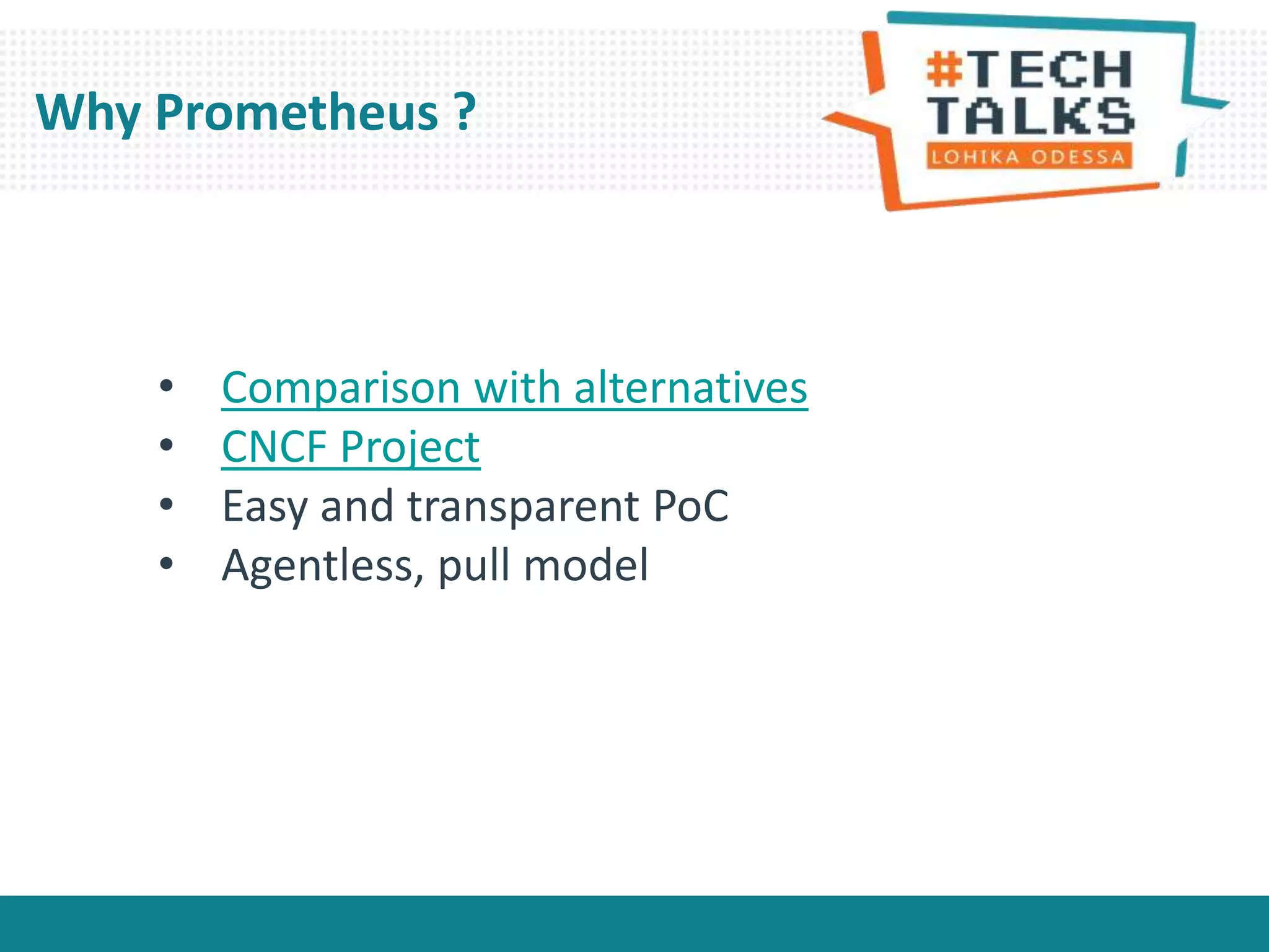 Prometheus: infrastructure and application monitoring in kubernetes ...