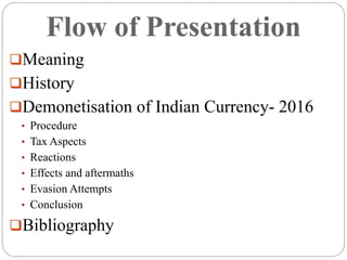 Demonetisation | PPTX