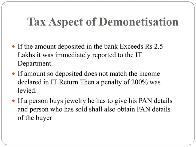 Demonetisation | PPTX