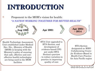 Health Technology Assessment : Interpreting a HTA report | PPT