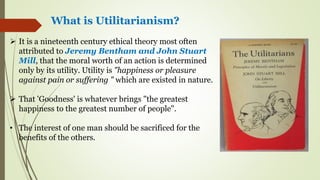 Utilitarianism in Hard Times | PPTX