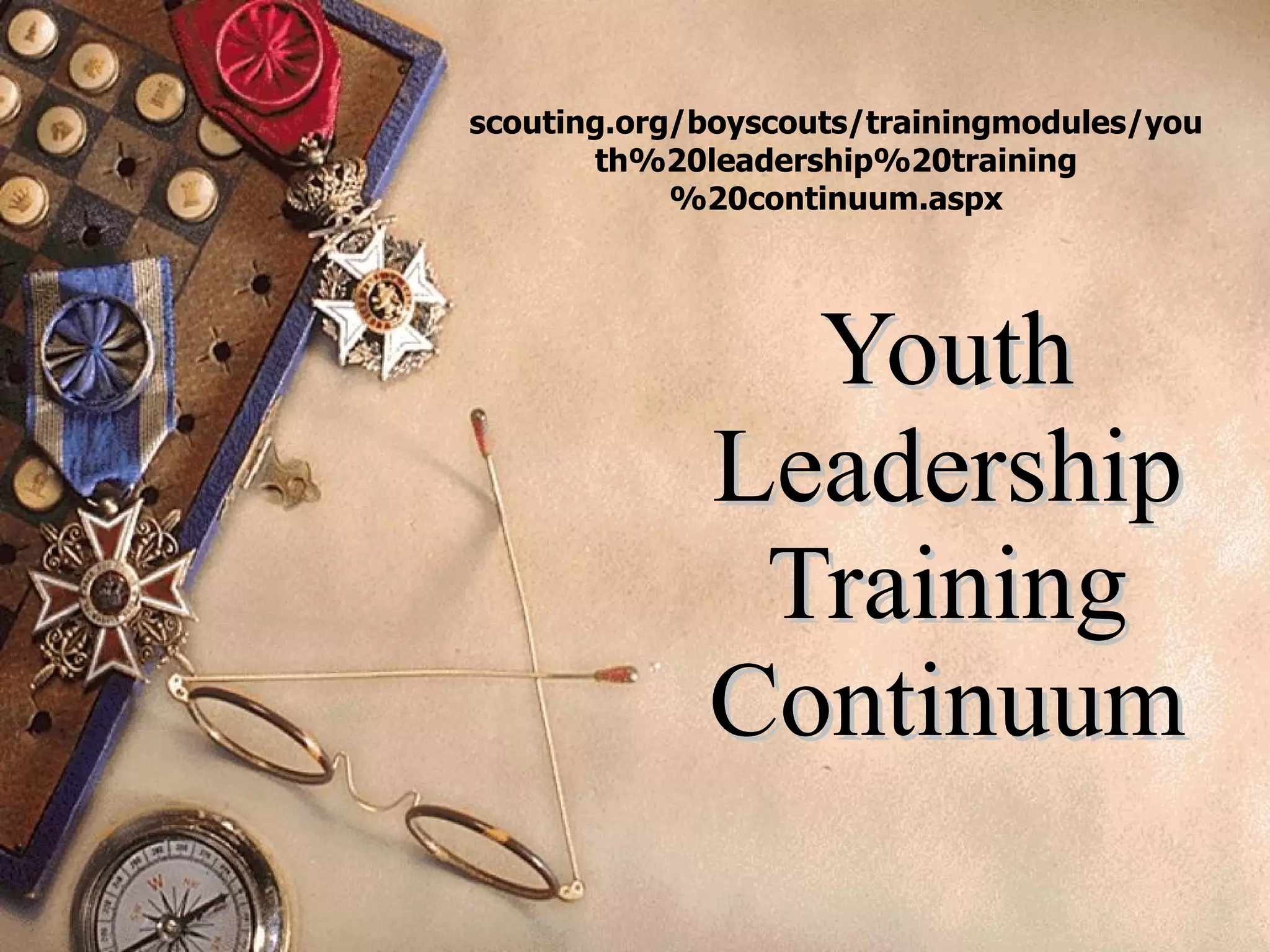 Youth Leadership Training Continuum | PPT