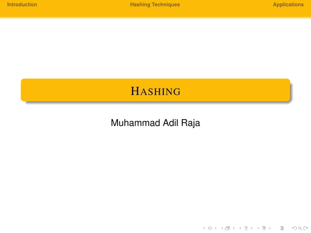 Hashing and Hash Tables | PDF Hashing and Hash Tables | PDF