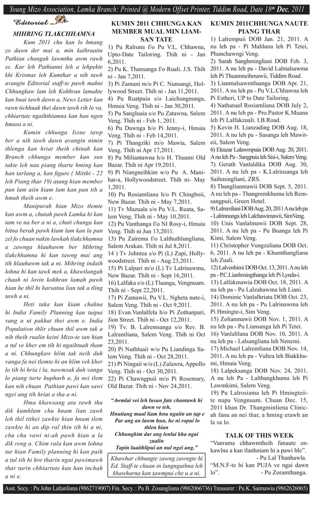 Yma wnl 18 12-11 | PDF