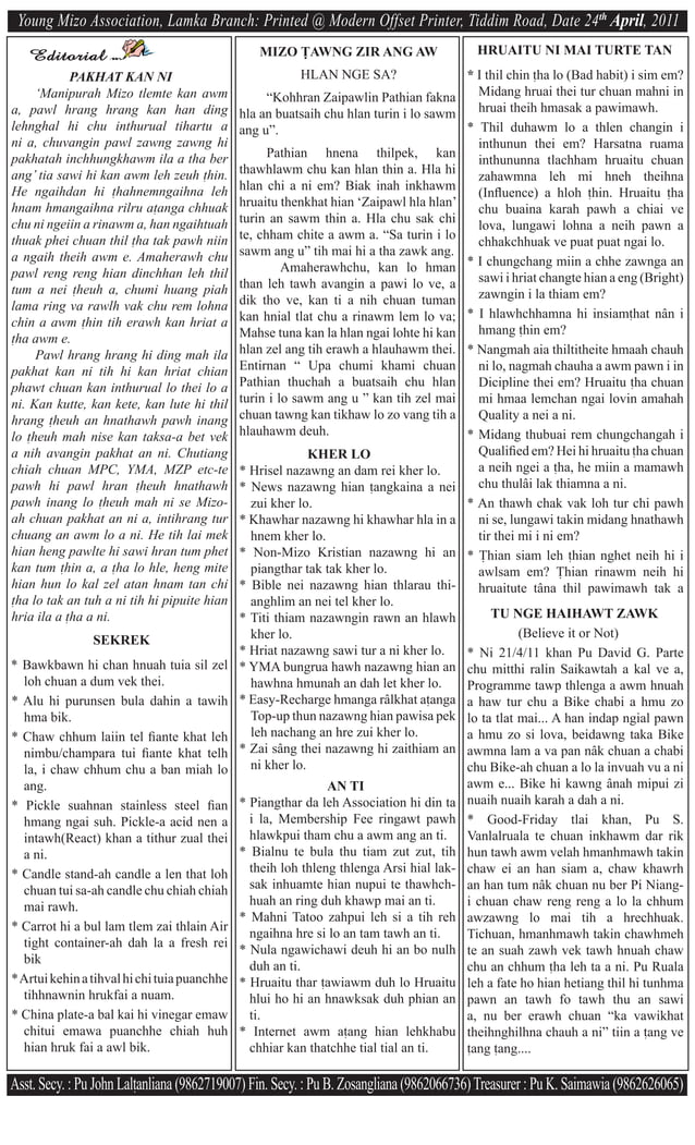 Yma wnl 24 04-11 | PDF